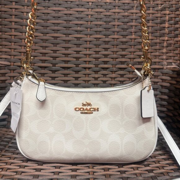 Coach | Bags | Coach Teri Shoulder Bag In Signature Canvas Ca548 | Poshmark